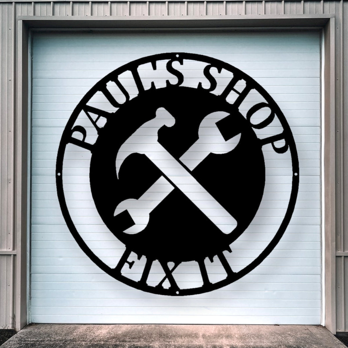 Metal Garage Sign, Custom Garage Sign, Personalized Gift for Dad, Cust